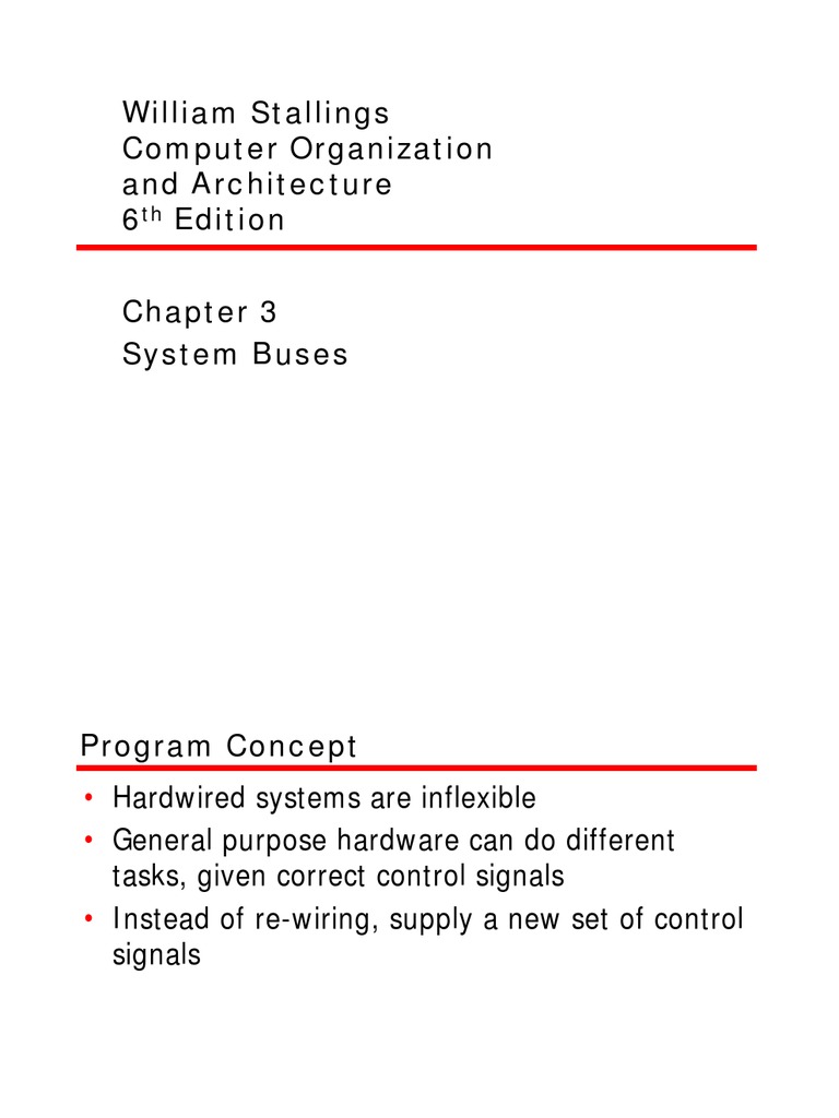 William Stallings Computer Organization and Architecture 6 Edition System Buses | Download Free ...