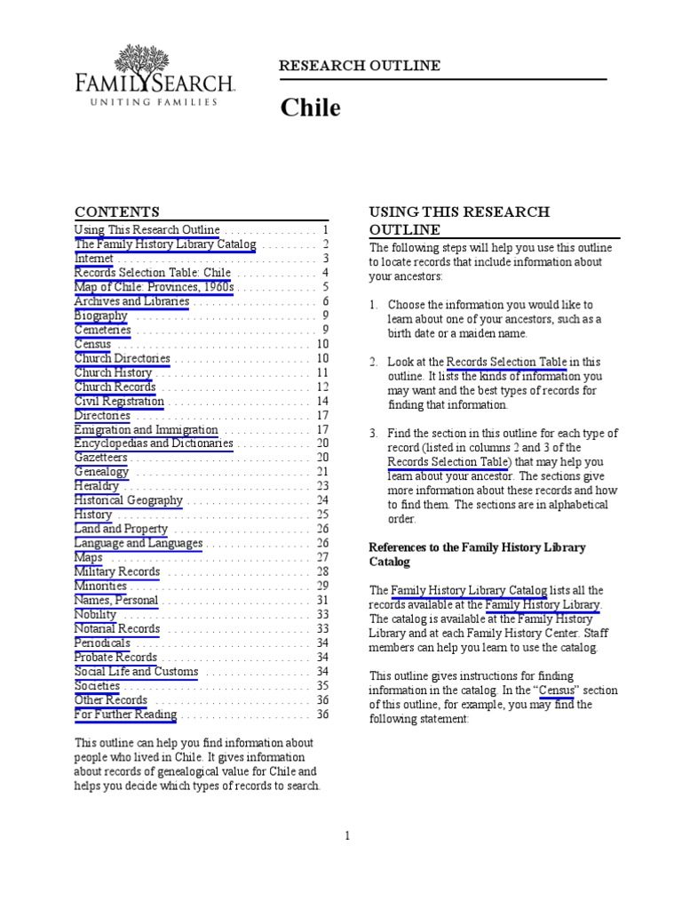 Chile | PDF | Genealogy | Christian Mission