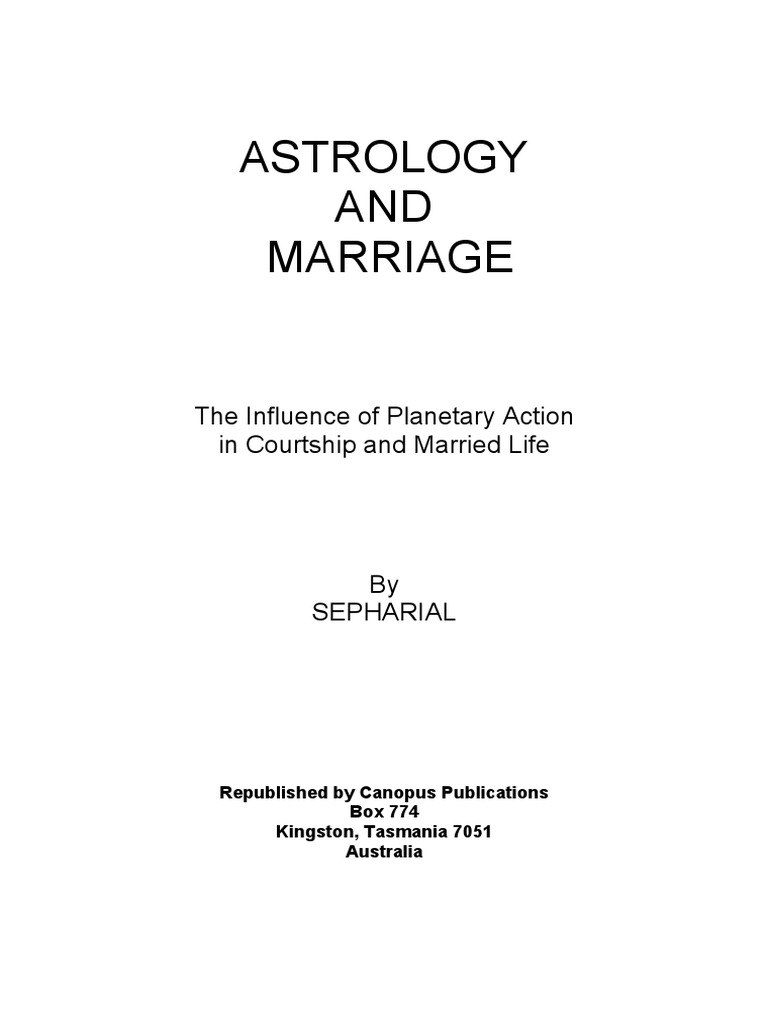 Astrology and Marriage | PDF | Planets In Astrology | Astrological Sign
