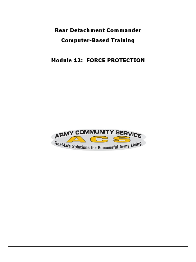 12 Force Protection | PDF | Counter Terrorism | Threat (Computer)