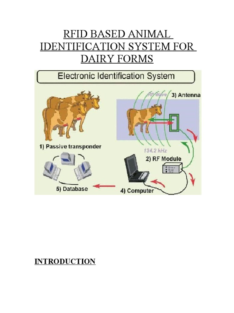Animal Identification Using RFID | PDF | Radio Frequency Identification ...