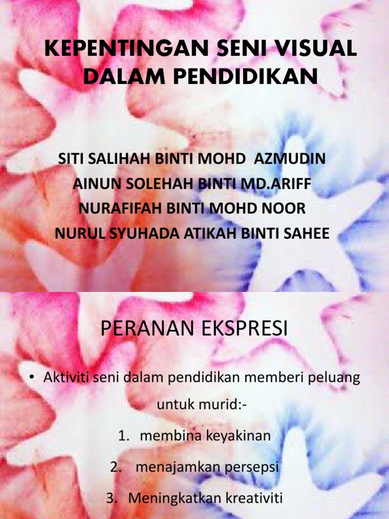 Kepentingan Seni Visual Dalam Pendidikan | PDF