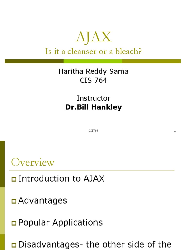 Sama Ajax | PDF | Ajax (Programming) | Rich Internet Application