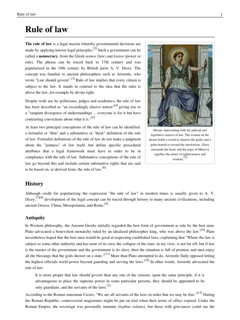 Rule of Law | PDF | Rule Of Law | Jurisprudence