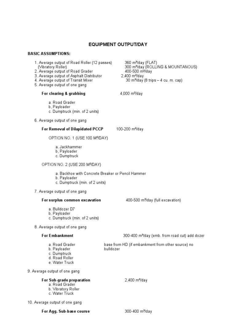 Dpwh-Cost Estimate Guidelines | PDF | Road | Concrete