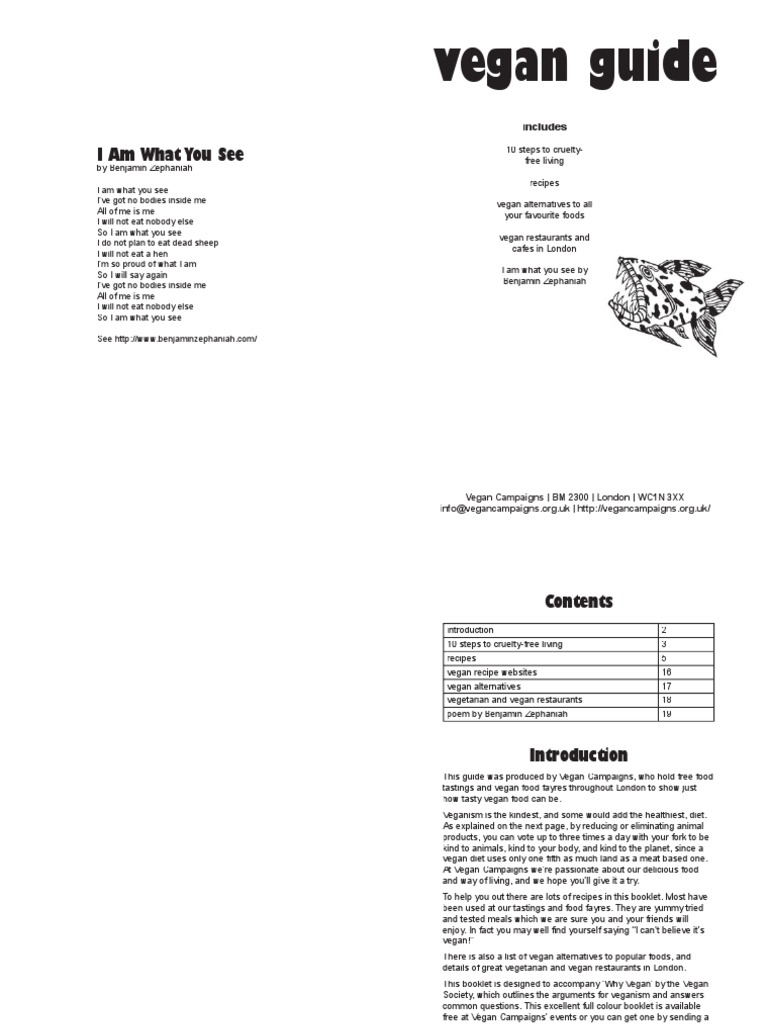 Vegan Guide by Vegan Campaigns | PDF