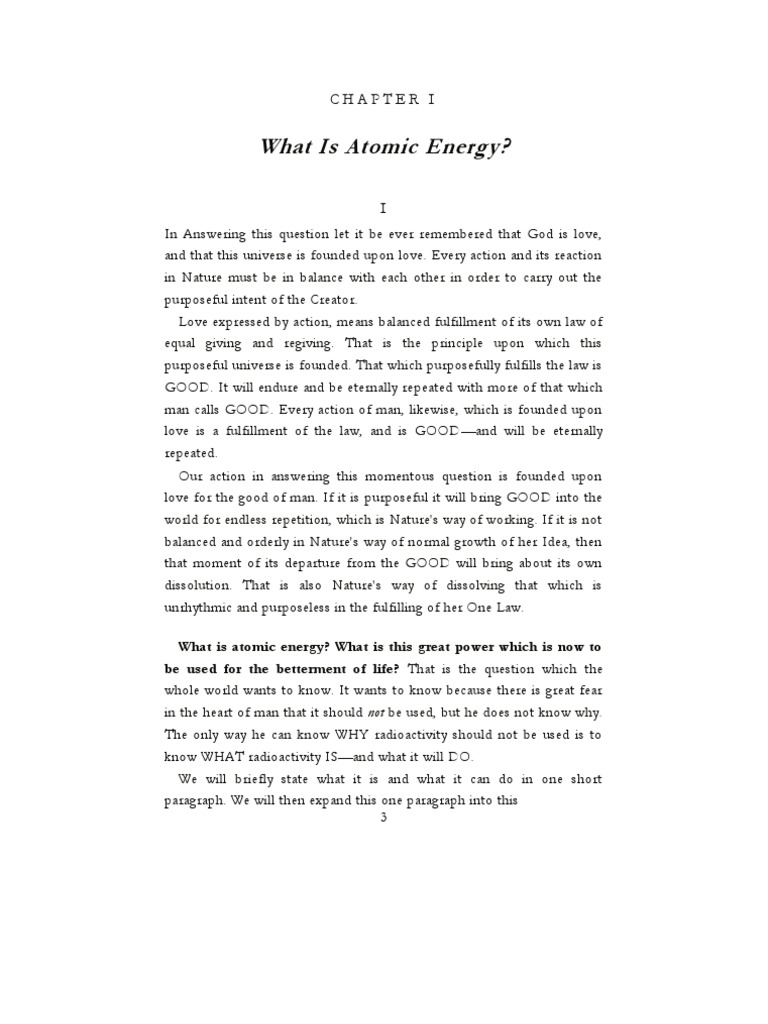 Walter Russell and Lao Russell Atomic Suicide | PDF | Radioactive Decay ...