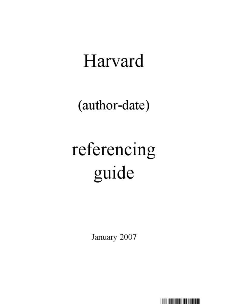 Harvard Referencing Guide | PDF