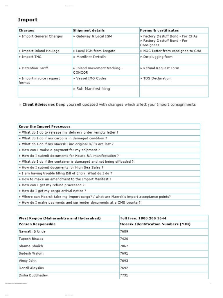 Maersk Line - Print Version | PDF | Business Documents | Trade