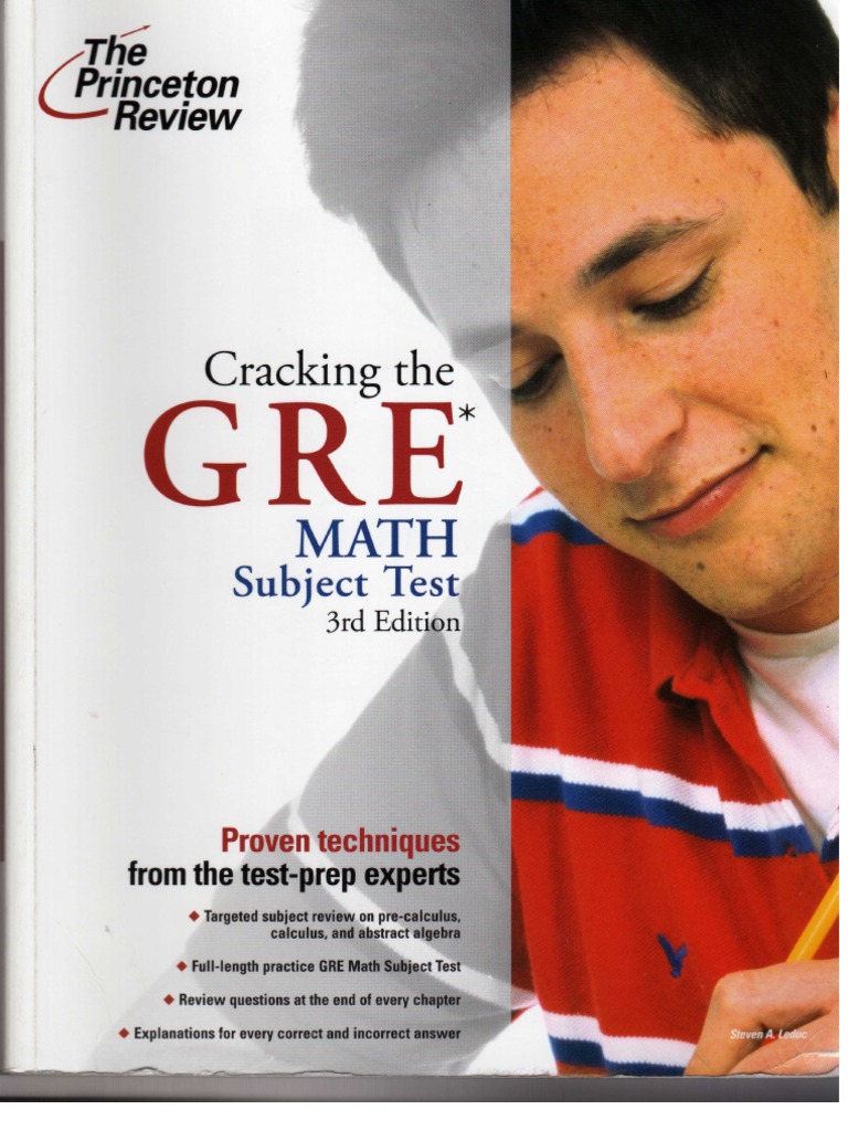 Cracking The GRE Math Test 3e | PDF