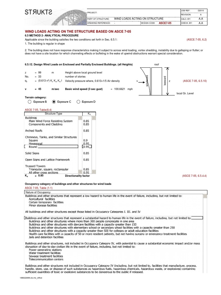 ASCE7-05 Wind | PDF | Windward And Leeward | Wound