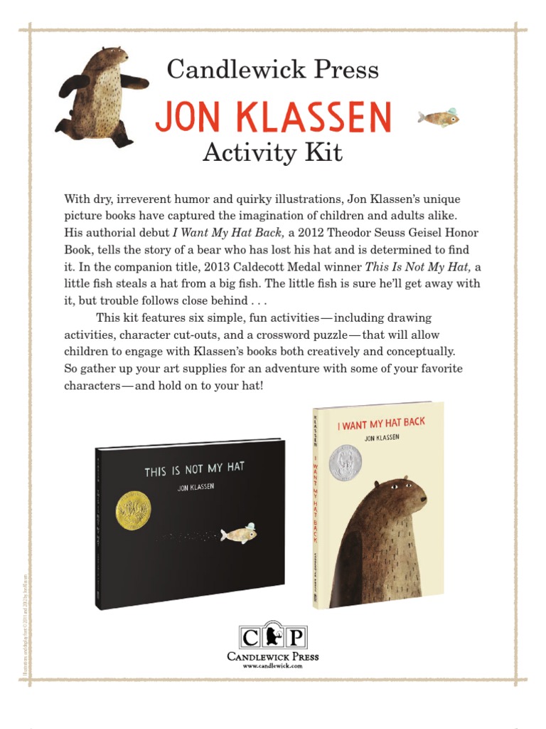 Jon Klassen Book Activity Kit | PDF | Leisure