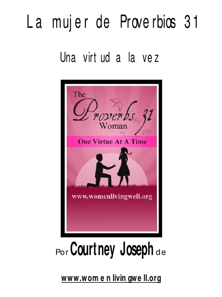 La Mujer de Proverbios 31 Una Virtud a La Vez