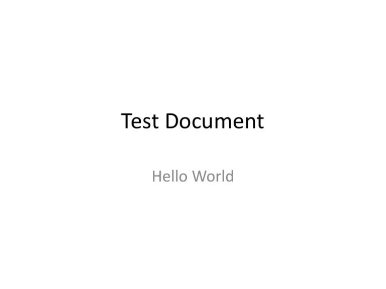 Test Document | PDF | Science & Mathematics