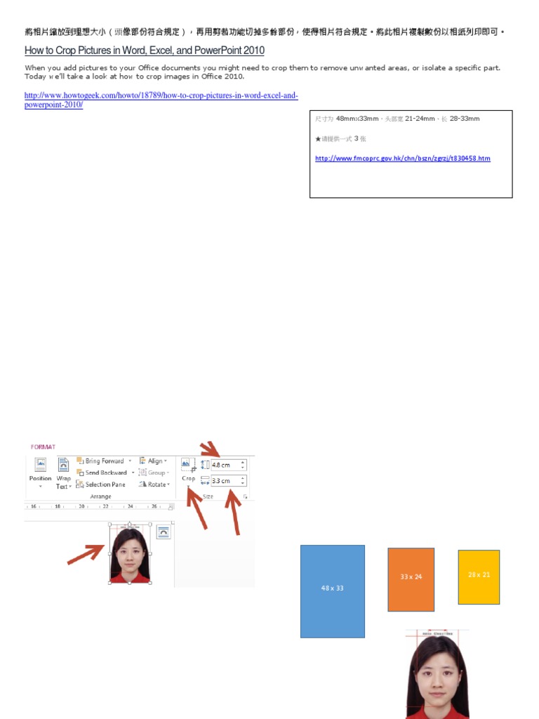 Passport Photo Template Guide in Word | PDF | Business