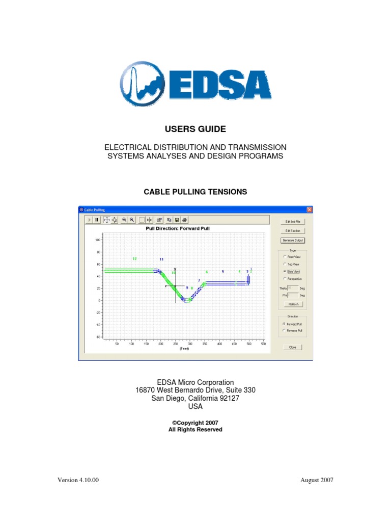 Cable - Pulling Edsa Manual | PDF | Cable | Tire