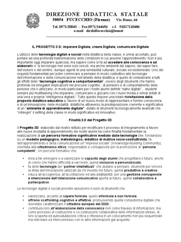 Progetto 3D | PDF