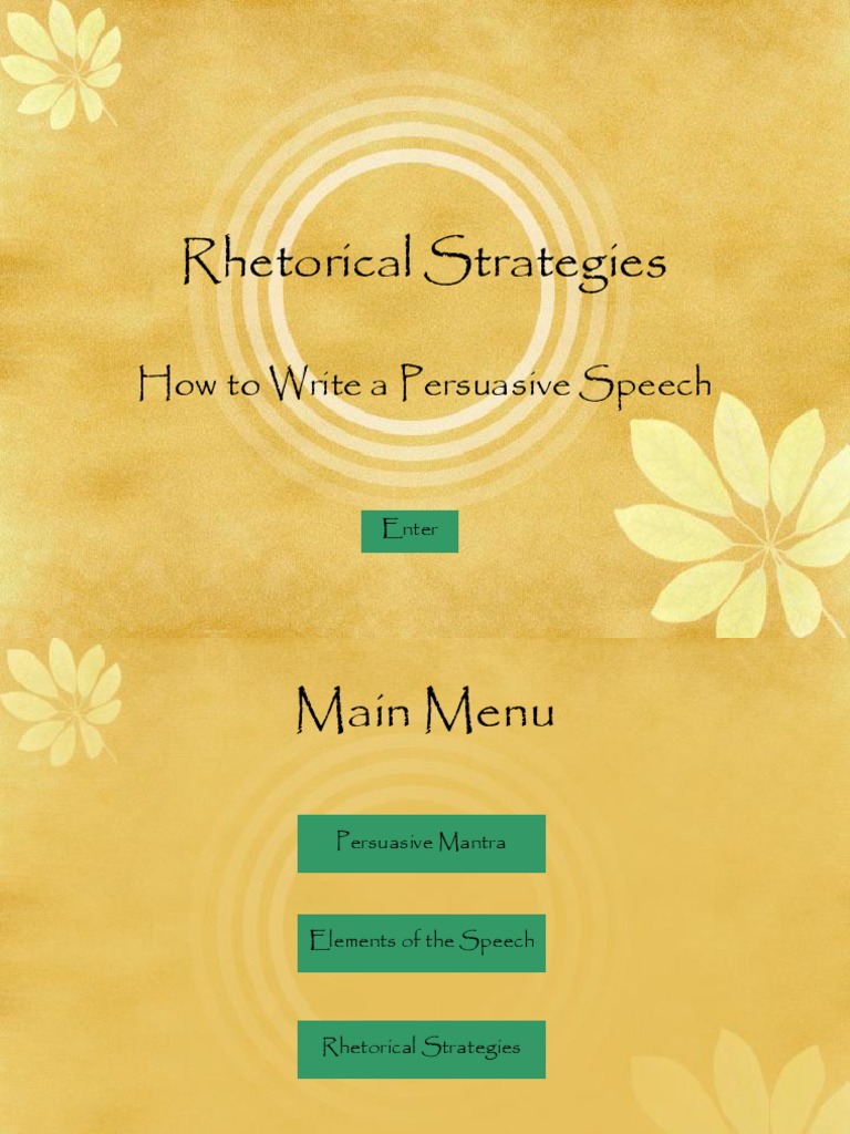 Rhetorical Strategies | PDF | Rhetoric | Metaphor
