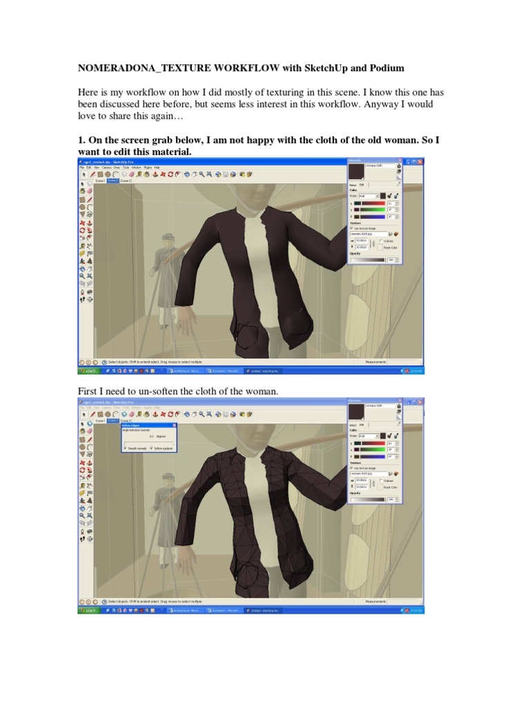 Tutorial Sketchup PDF | PDF | Texture Mapping | Adobe Photoshop