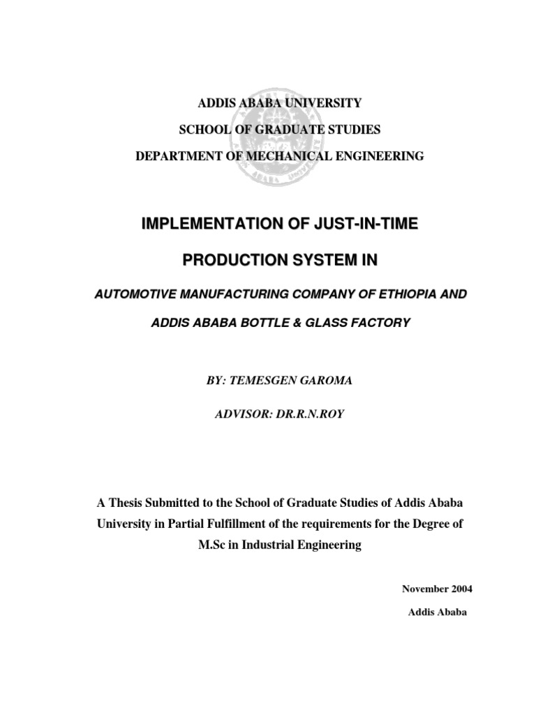 Temesgen Garoma | PDF | Operations Management | Profit (Accounting)