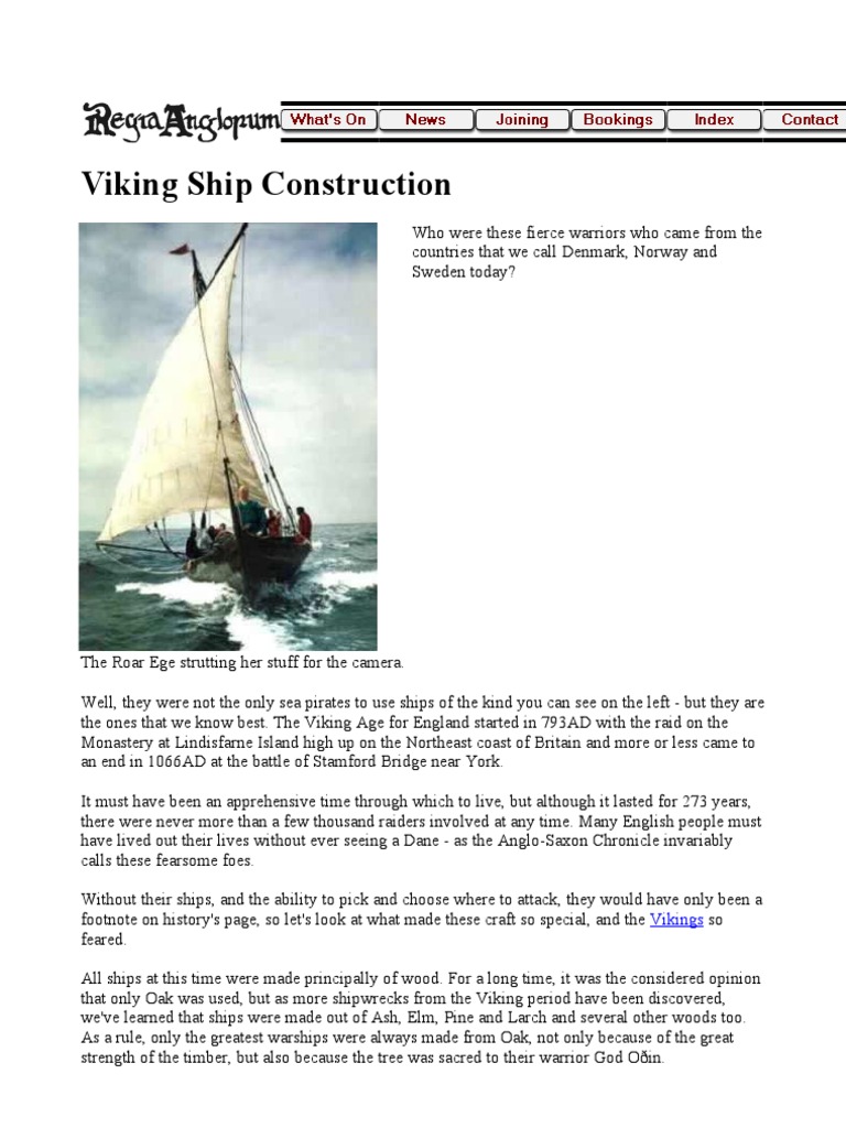 Viking Ship Construction | PDF | Ships | Watercraft