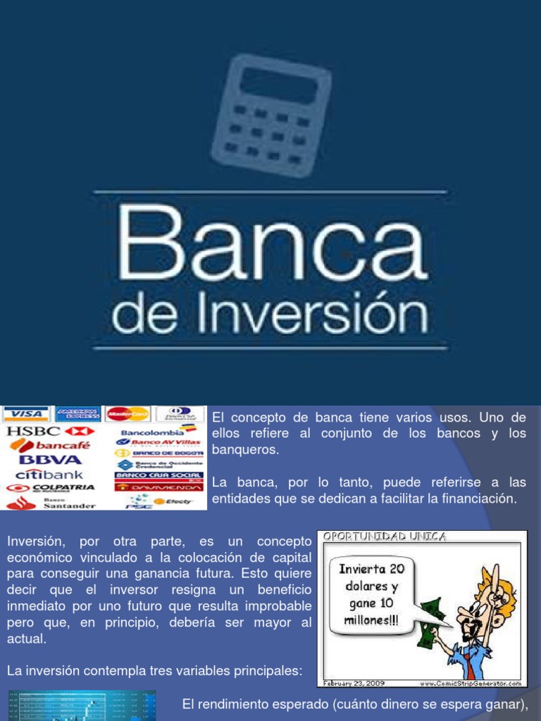 Banca de Inversion | PDF | Banca de inversión | Bancos