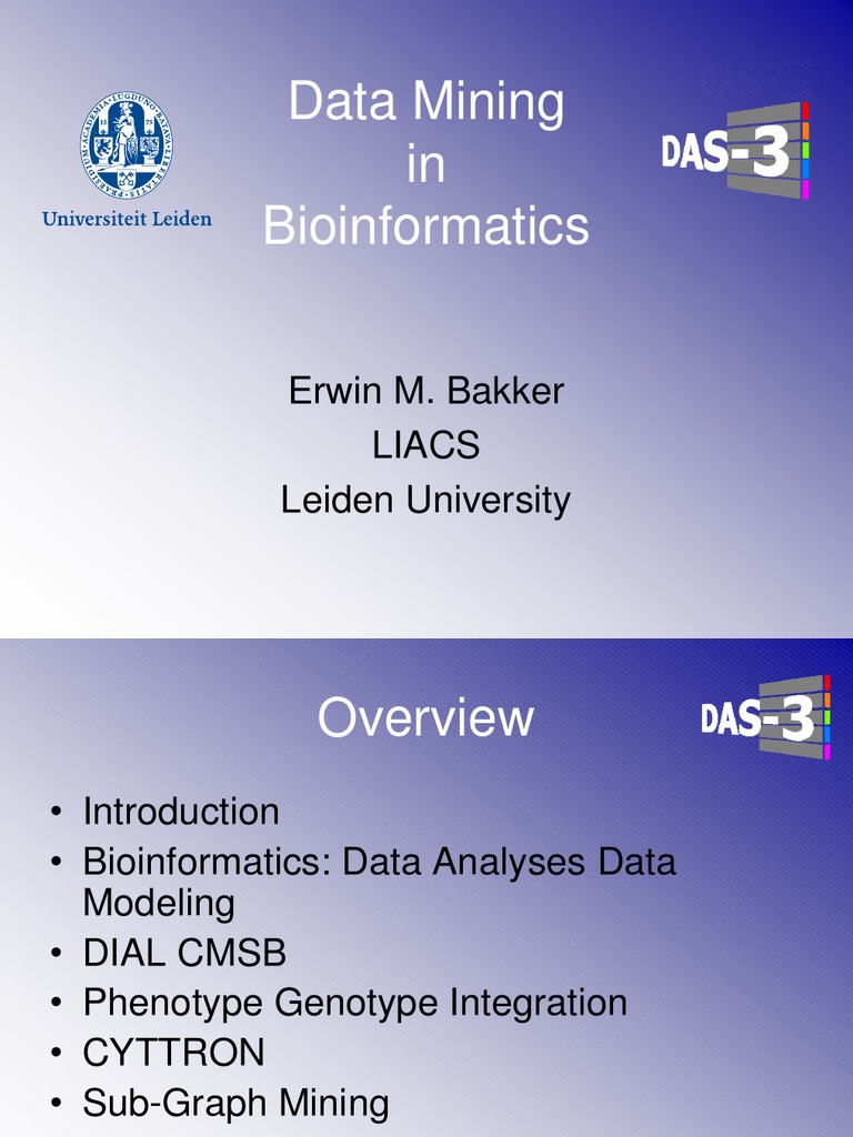 Data Mining and Bioinformatics | PDF | Bioinformatics | Information Retrieval