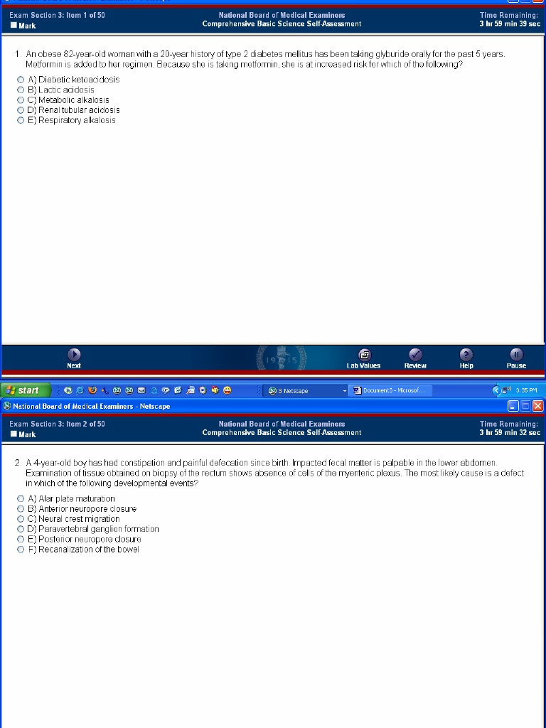 NBME Form 1 Section 3 | PDF