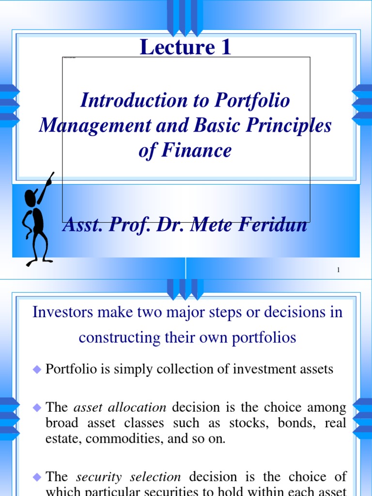 Ch01 Portfolio Mgmt Pdf Investing Investor