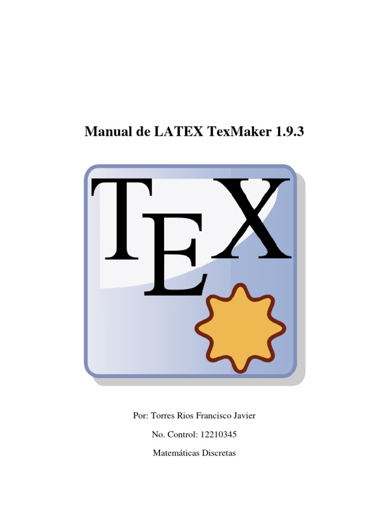 Manual de LATEX TexMaker | PDF | Informática | Software de la aplicacion