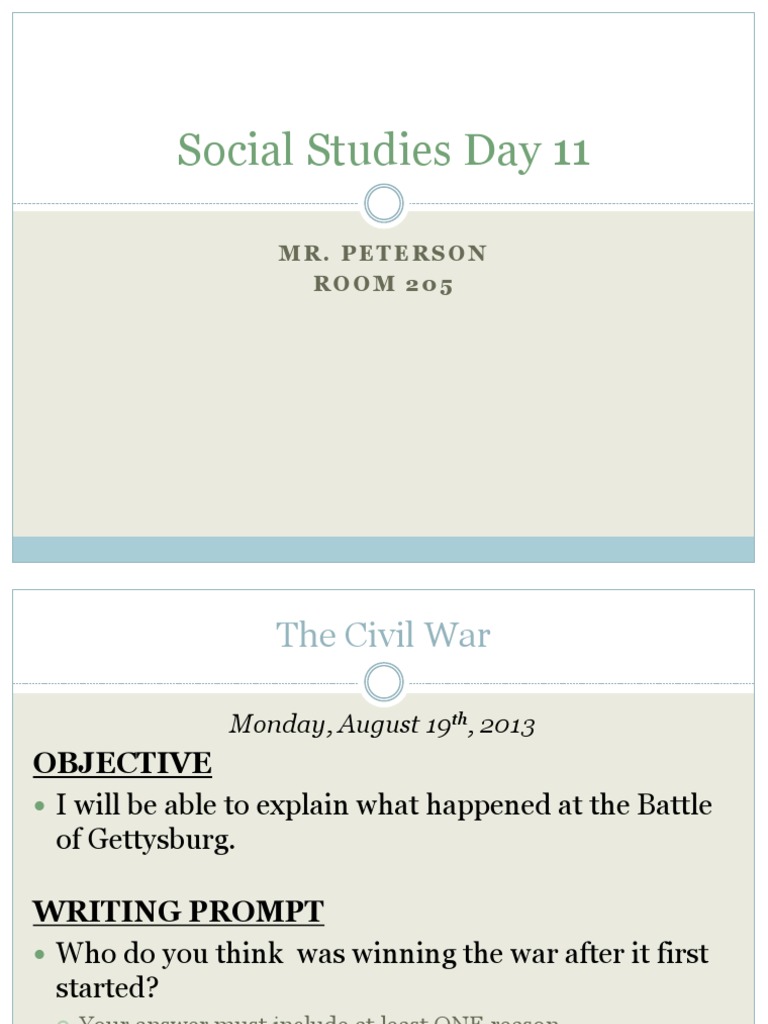 Social Studies Week 3 2013 | PDF | Siege Of Vicksburg | Battle Of ...