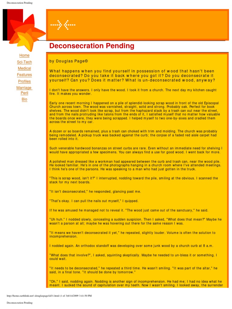Deconsecration Pending | PDF