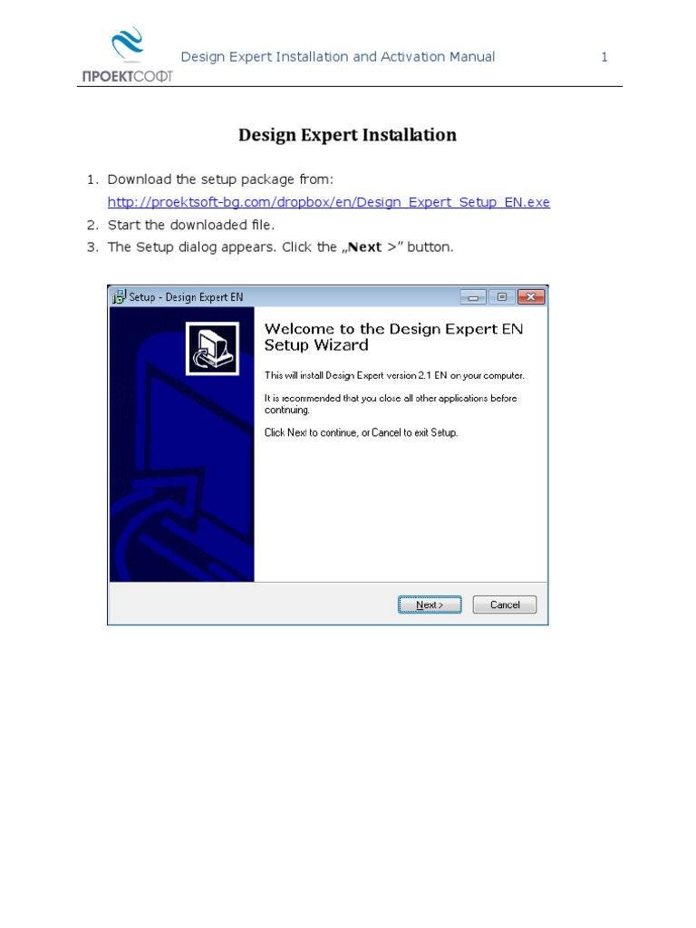 Design Expert Setup Manual en | PDF | Computer Keyboard | Installation ...