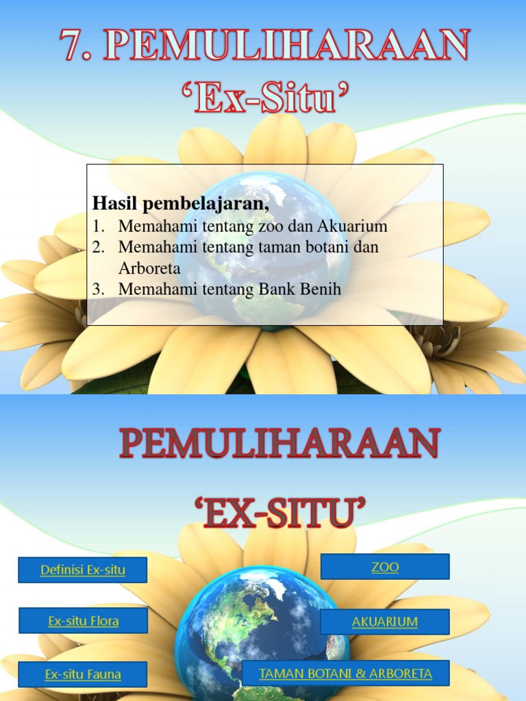 PEMULIHARAAN Ex-Situ | PDF