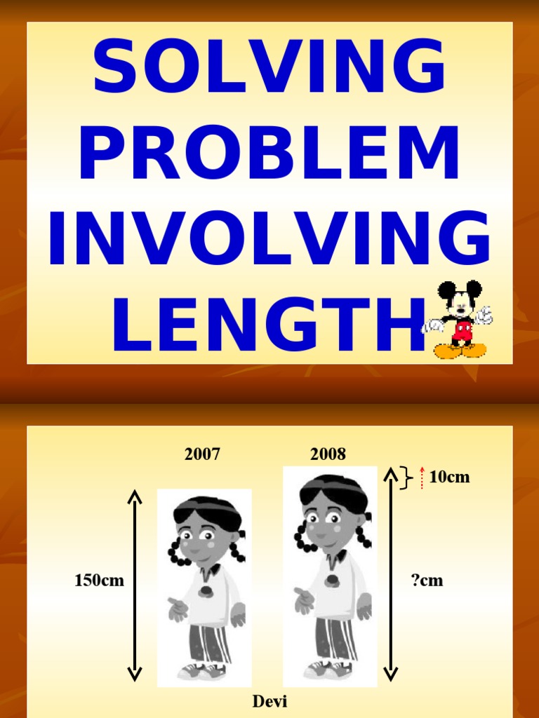 Mathematics Topic Length Year 3 | PDF | Teaching Mathematics | Nature