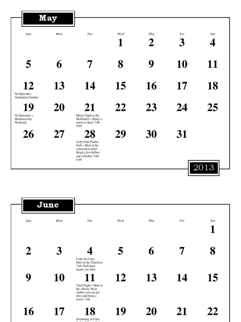 Sun Mon Tue Wed Thu Fri Sat: No Epicenter-Graduation Sunday | PDF ...