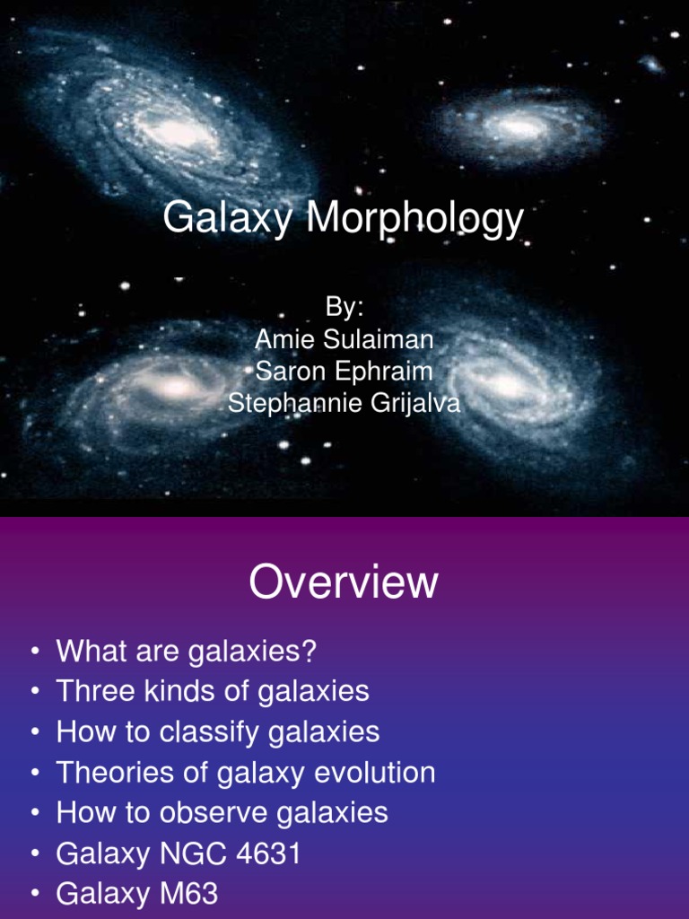 Galaxy Morphology: By: Amie Sulaiman Saron Ephraim Stephannie Grijalva | PDF | Galaxy | Milky Way