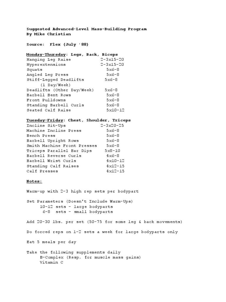 Mass Building Program by Mike Christian | PDF