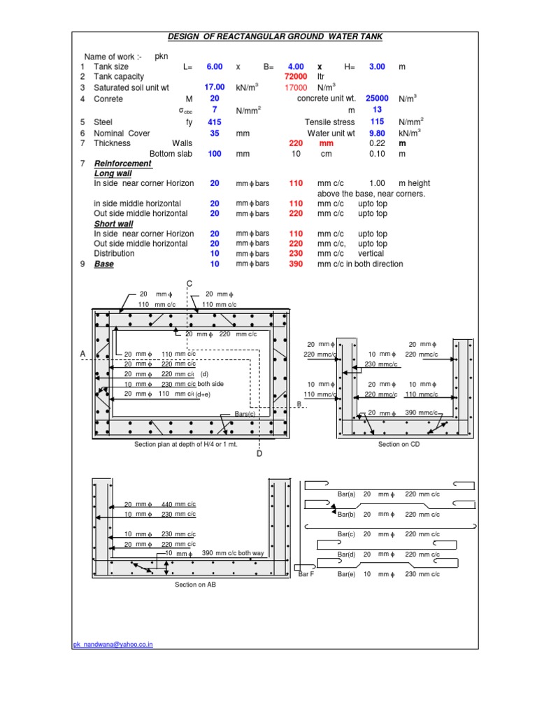 Design of Underground Reservoir - 03 | PDF