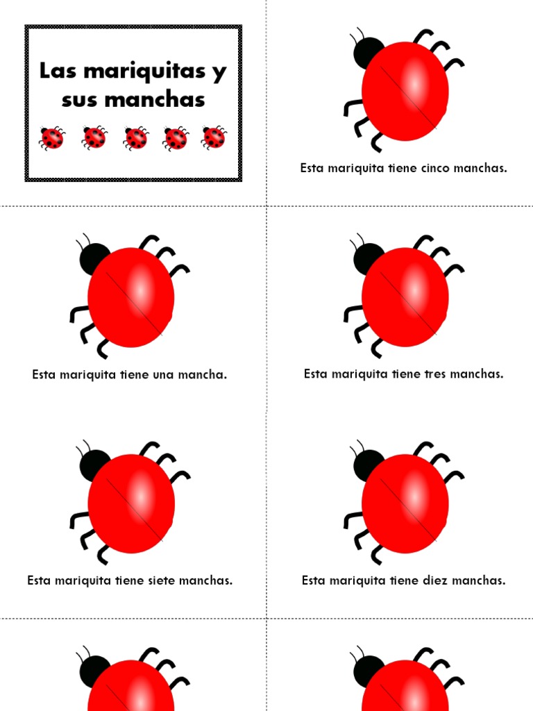 Printable: Las Mariquitas y Sus Manchas Spanish Ladybug Story | PDF