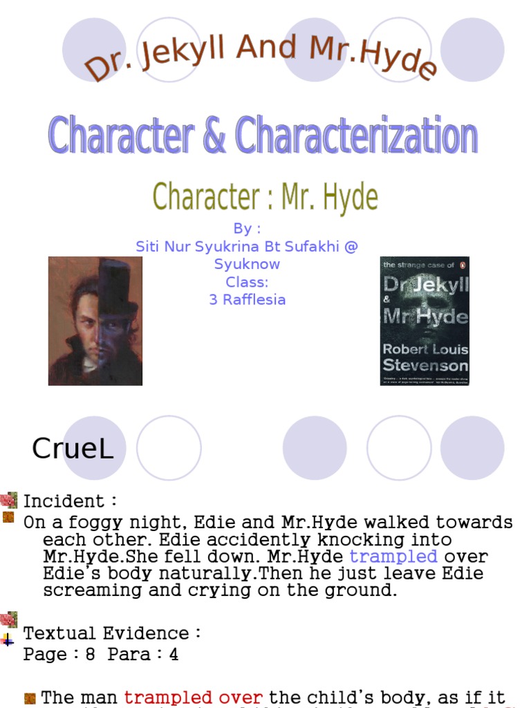 DR - Jekyll and MR - Hyde Characterization | PDF