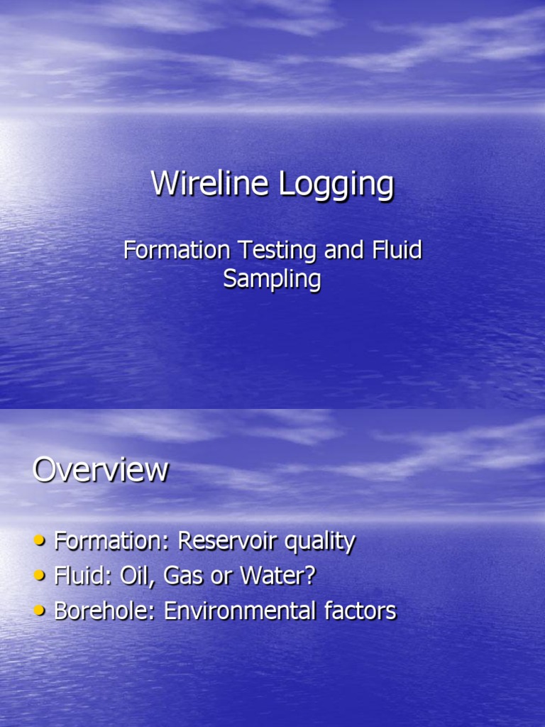 Formation Testng and Sampling | PDF | Pressure | Liquids