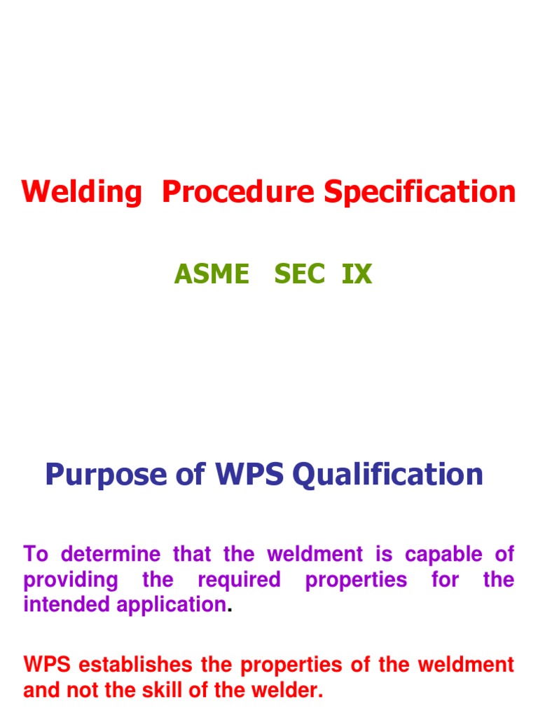 WPS | Materials | Steel