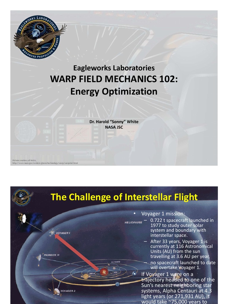 Energy Optimization in Warp Mechanics | PDF | Spacecraft Propulsion ...