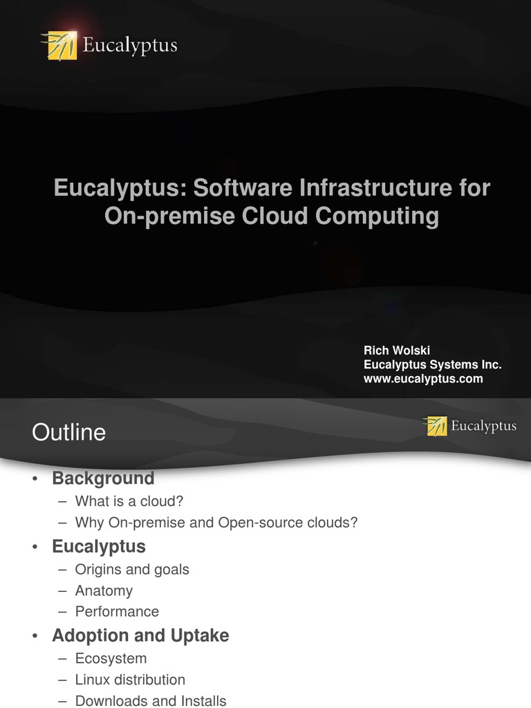 LEFBriefing Eucalyptus 091709 | PDF | Cloud Computing | System Software