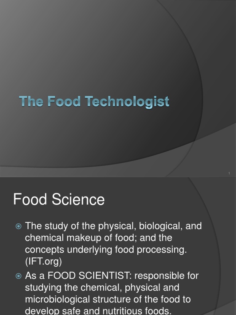The Food Technologist | Food Science | Food Preservation