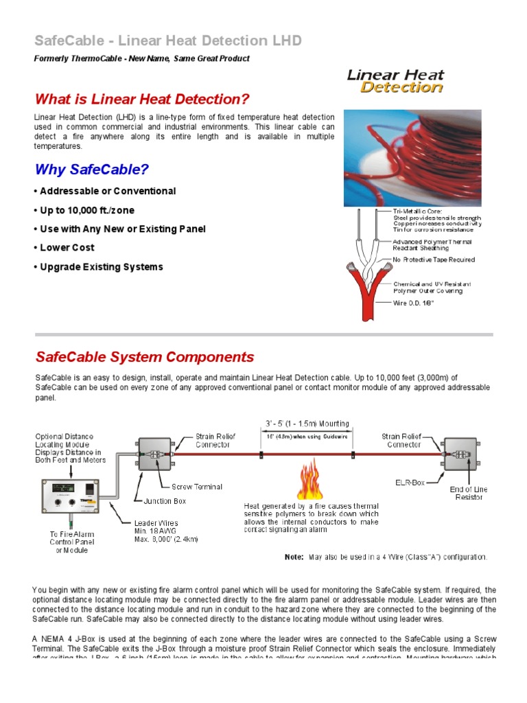 ThermoCable Linear Heat Detection - LHD - Addressable - Conventional ...