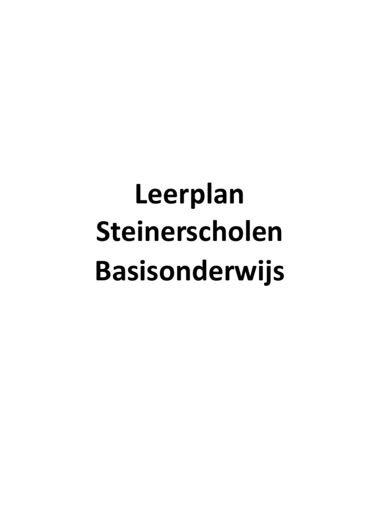Leerplan BaO Versie 28 Juni 2012 Volledig Deel 3 | PDF