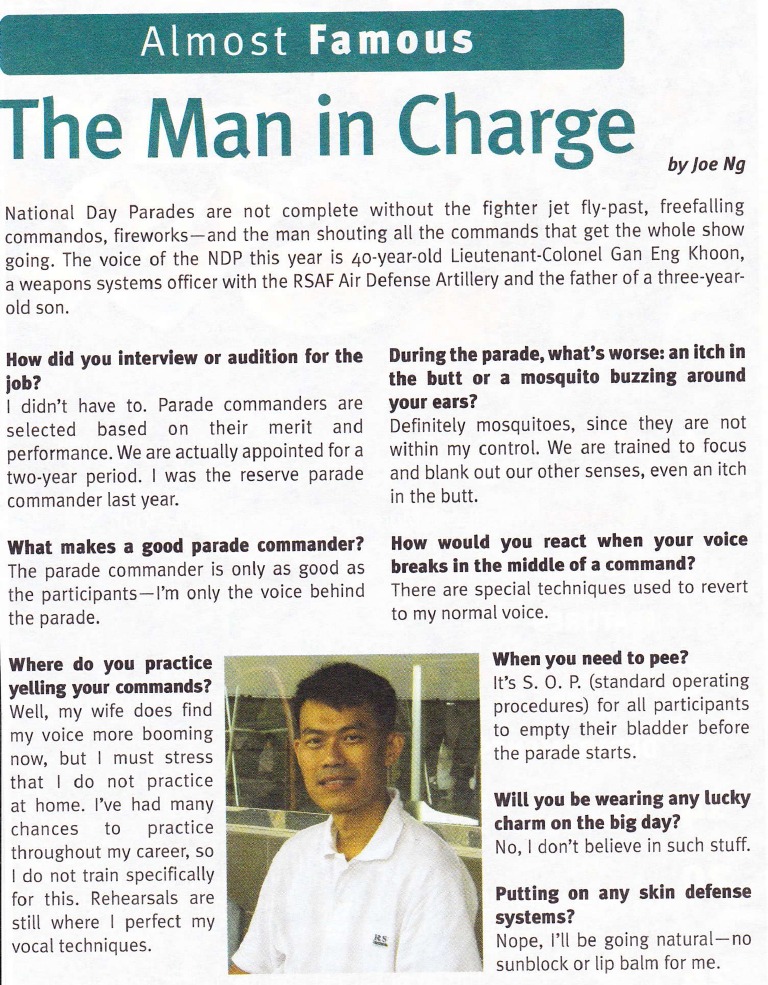 NDP Parade Commander Insights | PDF | Art