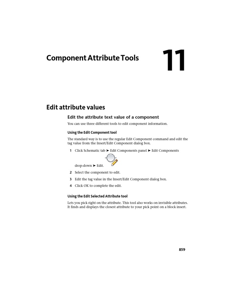 Component Attribute Tools Wire Wire Number Tools | PDF | Auto Cad ...